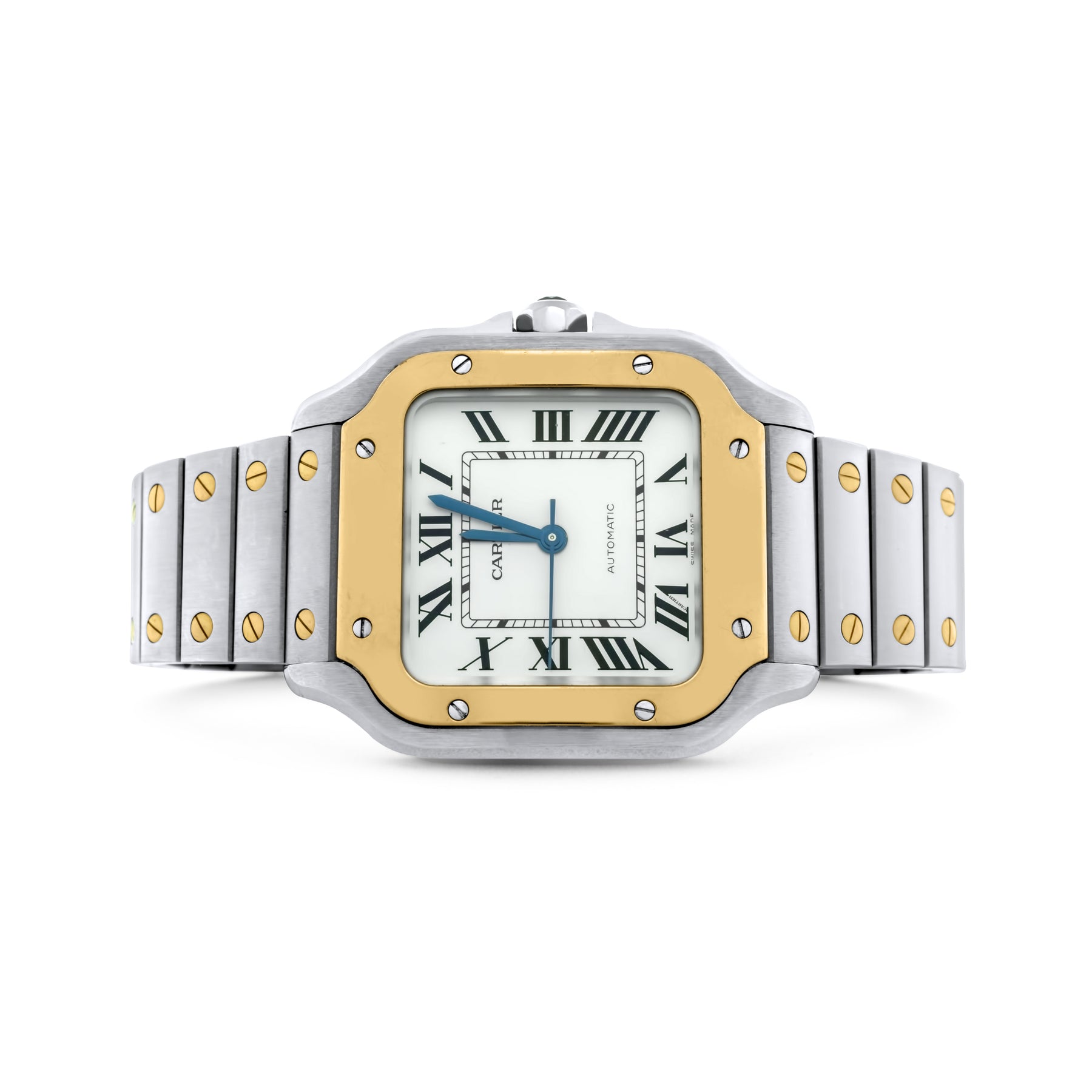 Cartier Santos De CartierTwo Tone Yellow Gold, Midsize, 35mm Ref. W2SA ...